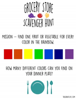 Grocery Store Scavenger Hunt - mom makes dinner